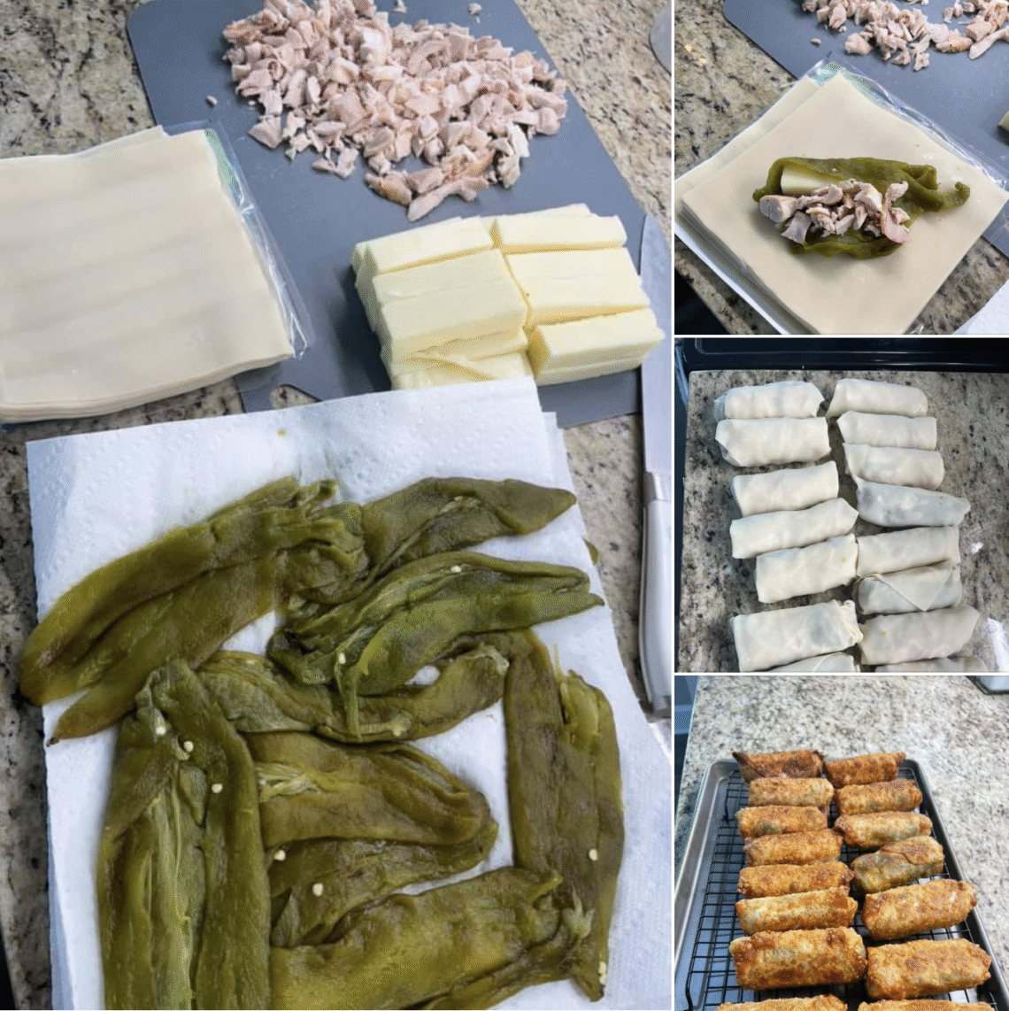 Egg Roll Chile Rellenos - RECIPES